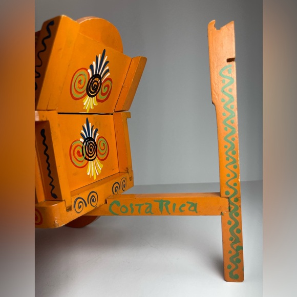 Vintage | Accents | Vintage Costa Rican Hand Painted Ox Cart | Poshmark